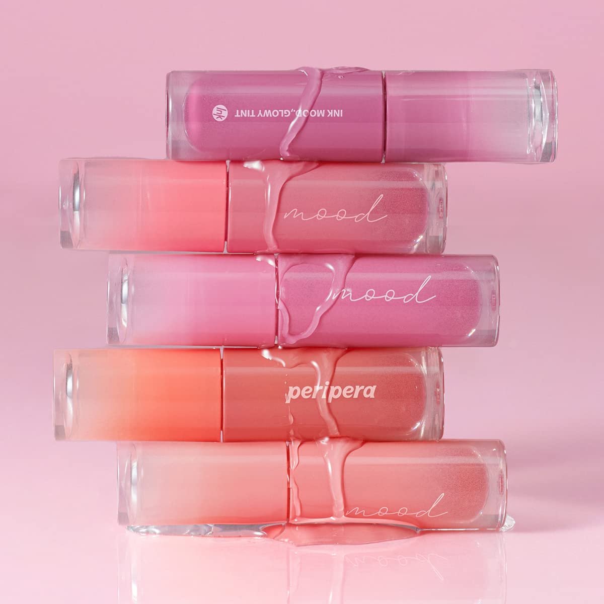 Peripera Ink Mood Glowy Tint, Lip-Plumping, Naturally Moisturizing, Lightweight, Glow-Boosting, Long-Lasting, Comfortable, Non-Sticky, Mask Friendly, No White Film (03 ROSE IN MIND)
