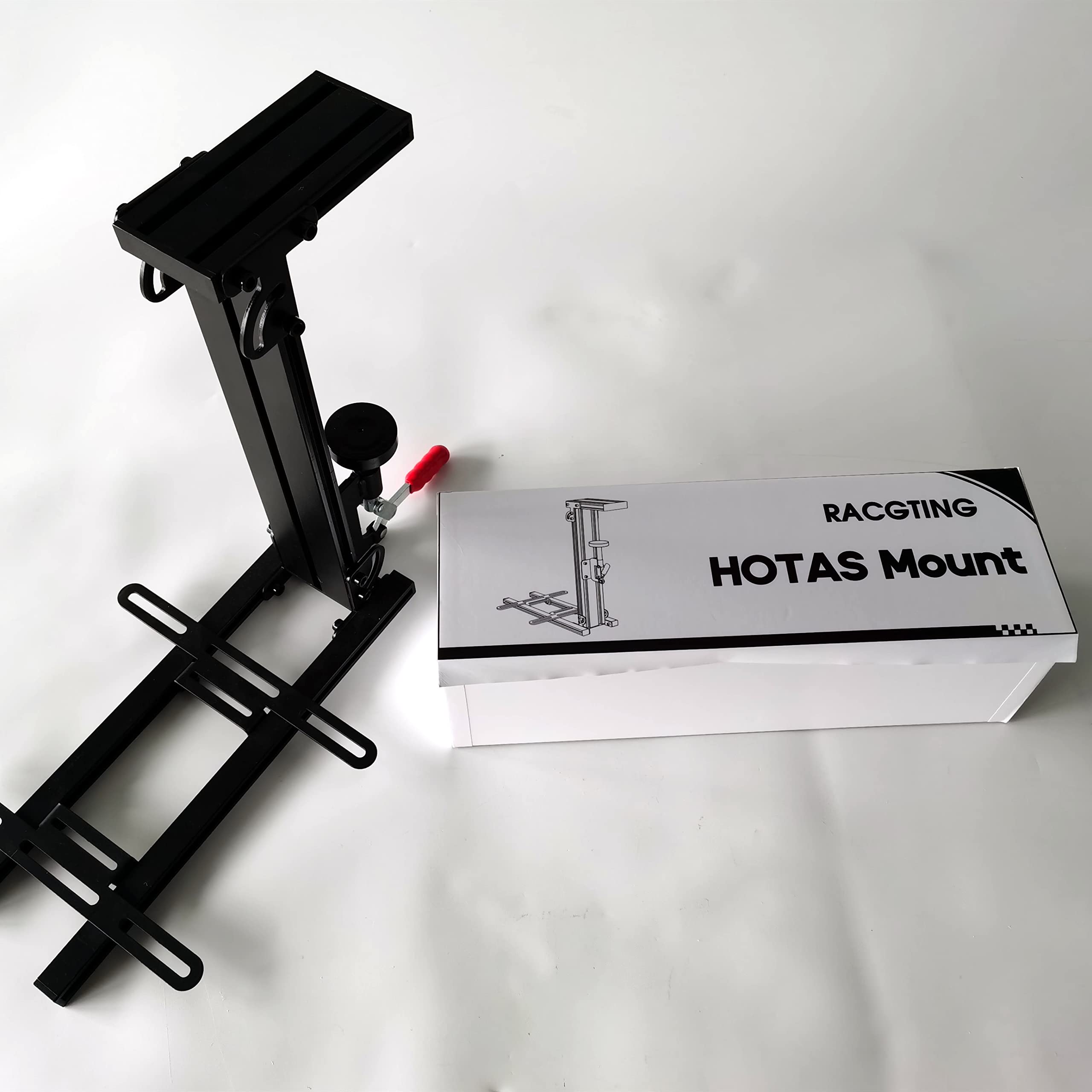 RACGTING Hotas Mount for Logitech X56/X52/X52 Pro No Installation Joystick Mount for Thrustmaster T Flight HOTAS/T.16000M FCS HOTAS/TCA Officer Pack Airbus Edition,Hotas Desk Mount for Flight Sim Game