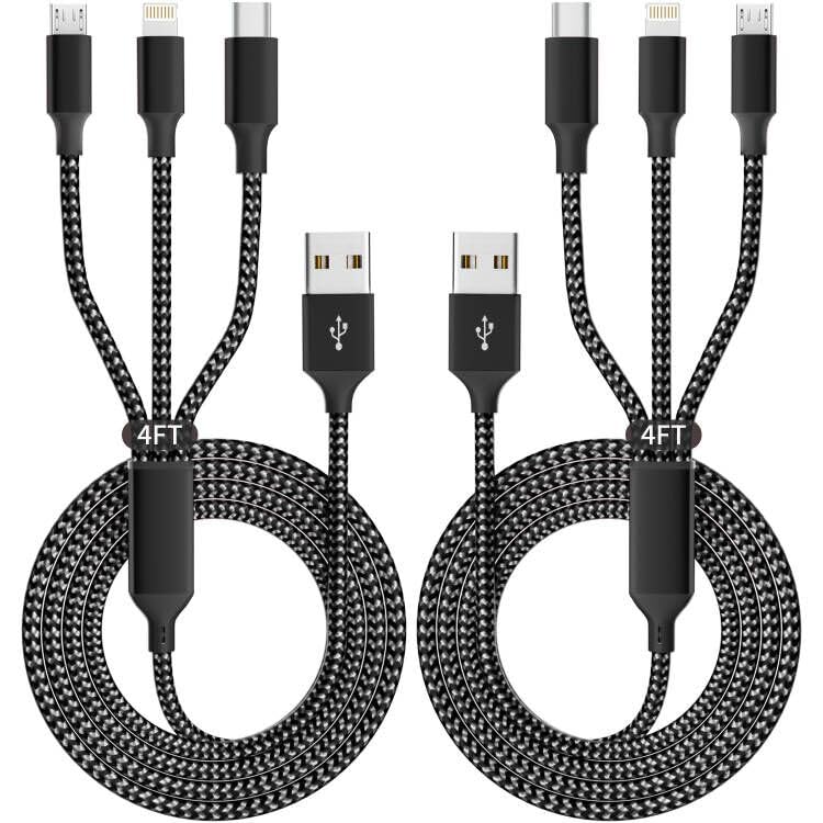 IDISON [MFi Certified iPhone Charger, 5Pack(3/3/6/6/10FT) iPhone Charging Cable Nylon Braided Fast Charging Cord Compatible for iPhones/Pads-BlackRed