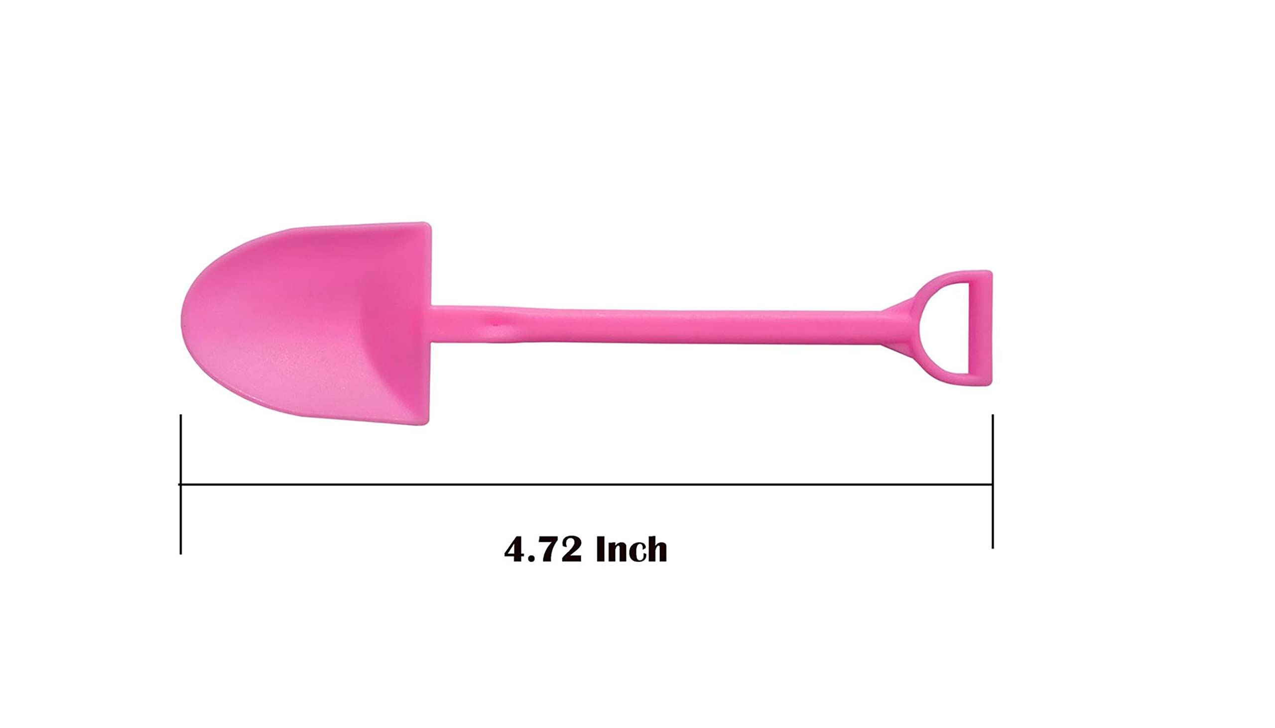 OaaXbbECco Novelty Mini Shovel Shape Spoons Cute Disposable Plastic Dessert Spoons