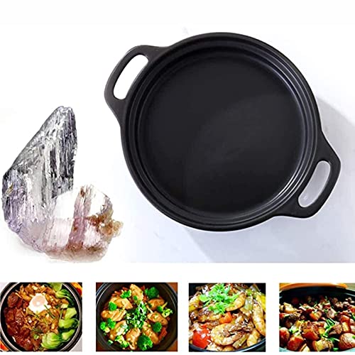 Moroccan Tagine Pot, Thickened cast iron enamel clay pot rice, with 2 Handle and Lid, for Cooking and Slow Stew Ceramic Casserole,Yellow