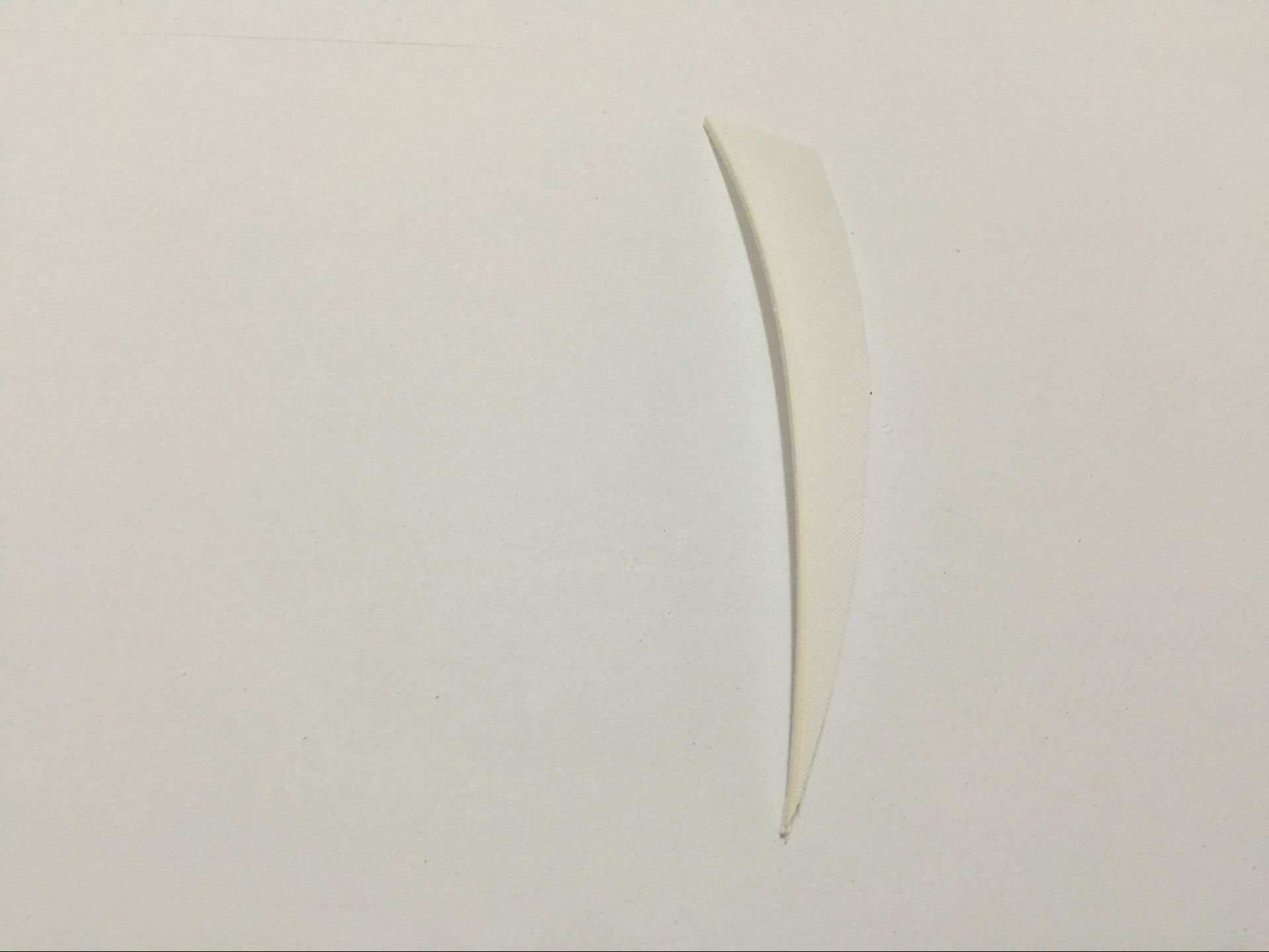 JIEXI HWYP Archery Fletches 5" Turkey Feather Shielded Shape Pack of 100 (White, Left Wing)