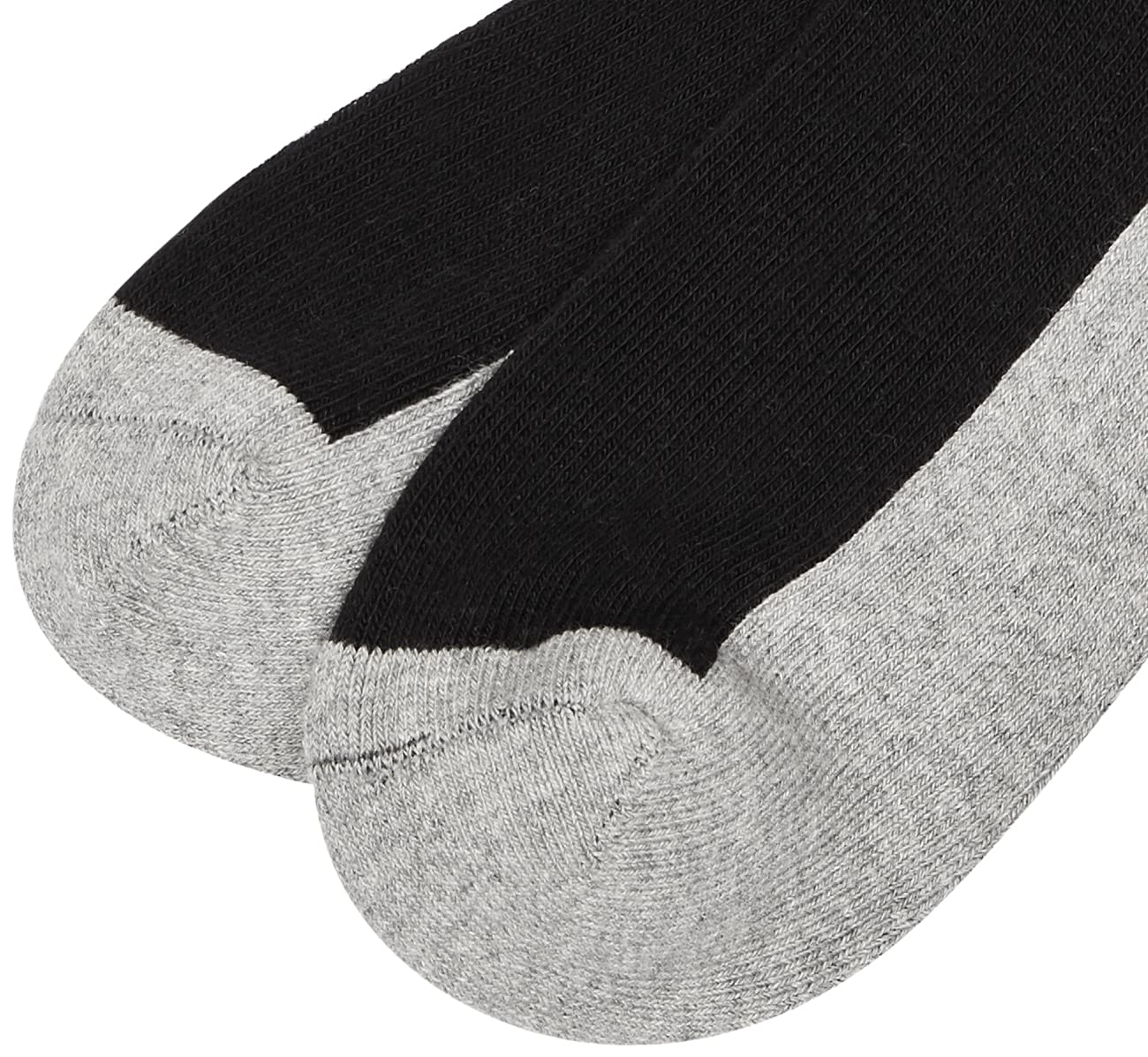Jefferies Socks Little Boys' Seamless Sport Quarter Half Cushion 6 Pack Socks, Black/Grey, 8-9.5