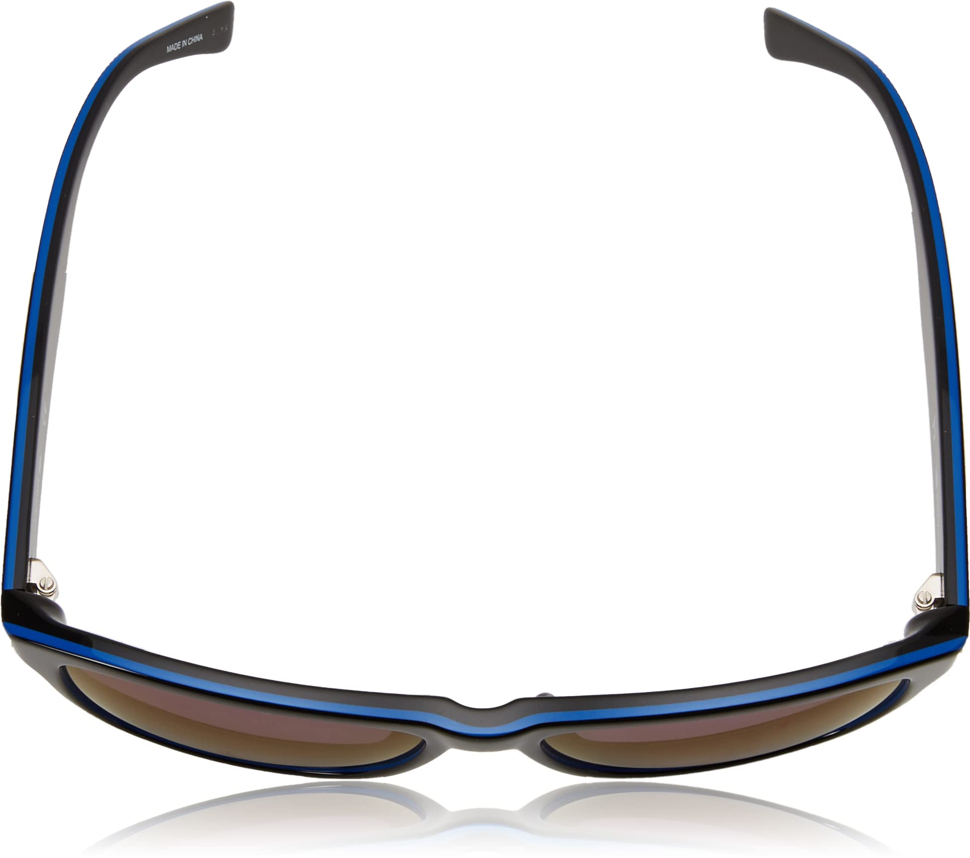Lacoste L683S Square Sunglasses, Black/Blue/Black, 55 mm