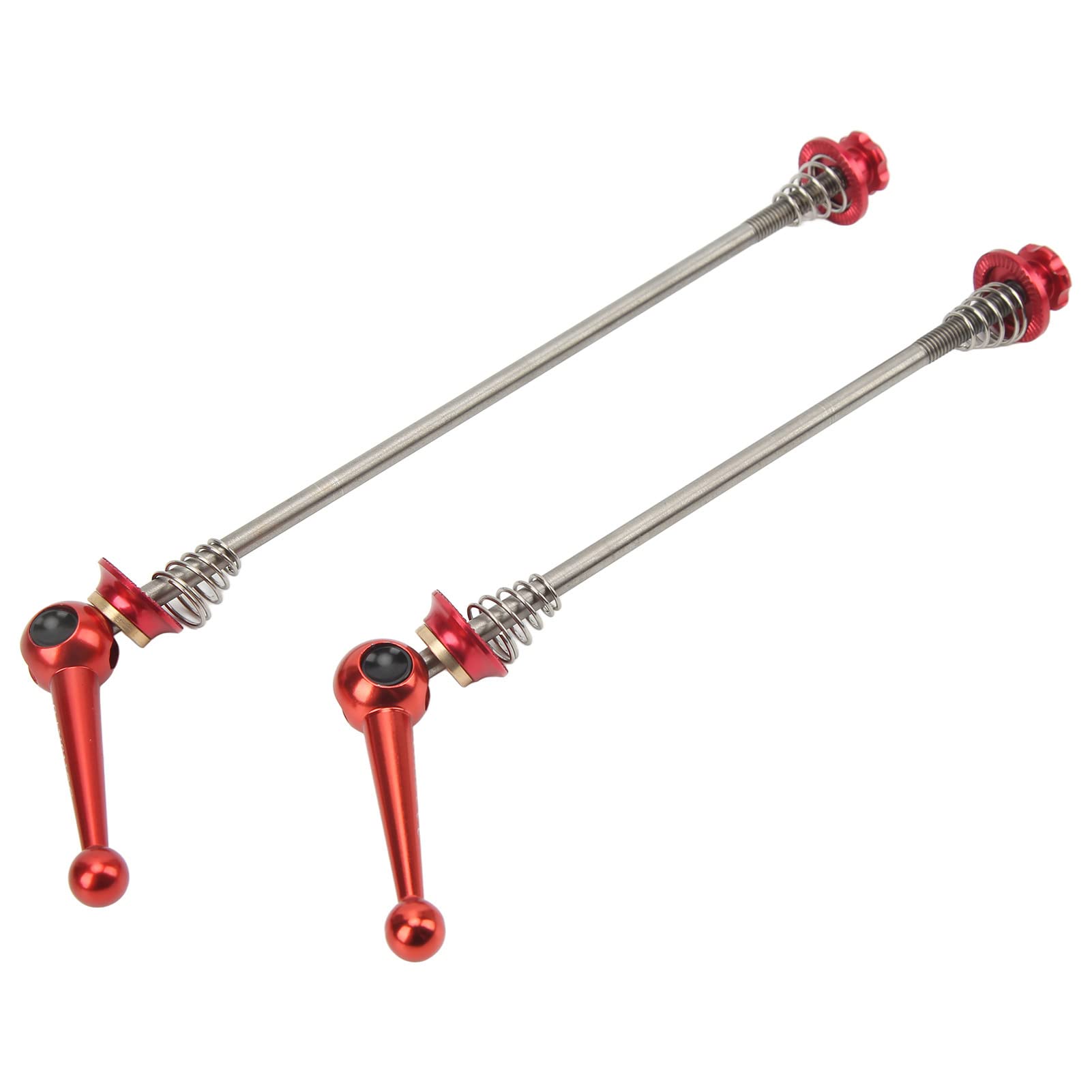 Road MTB Quick Release, 2PCS Bike Quick Release skewers Front Rear Hub Quick Release Lever for Mountain Bikes Road Bikes(Red)