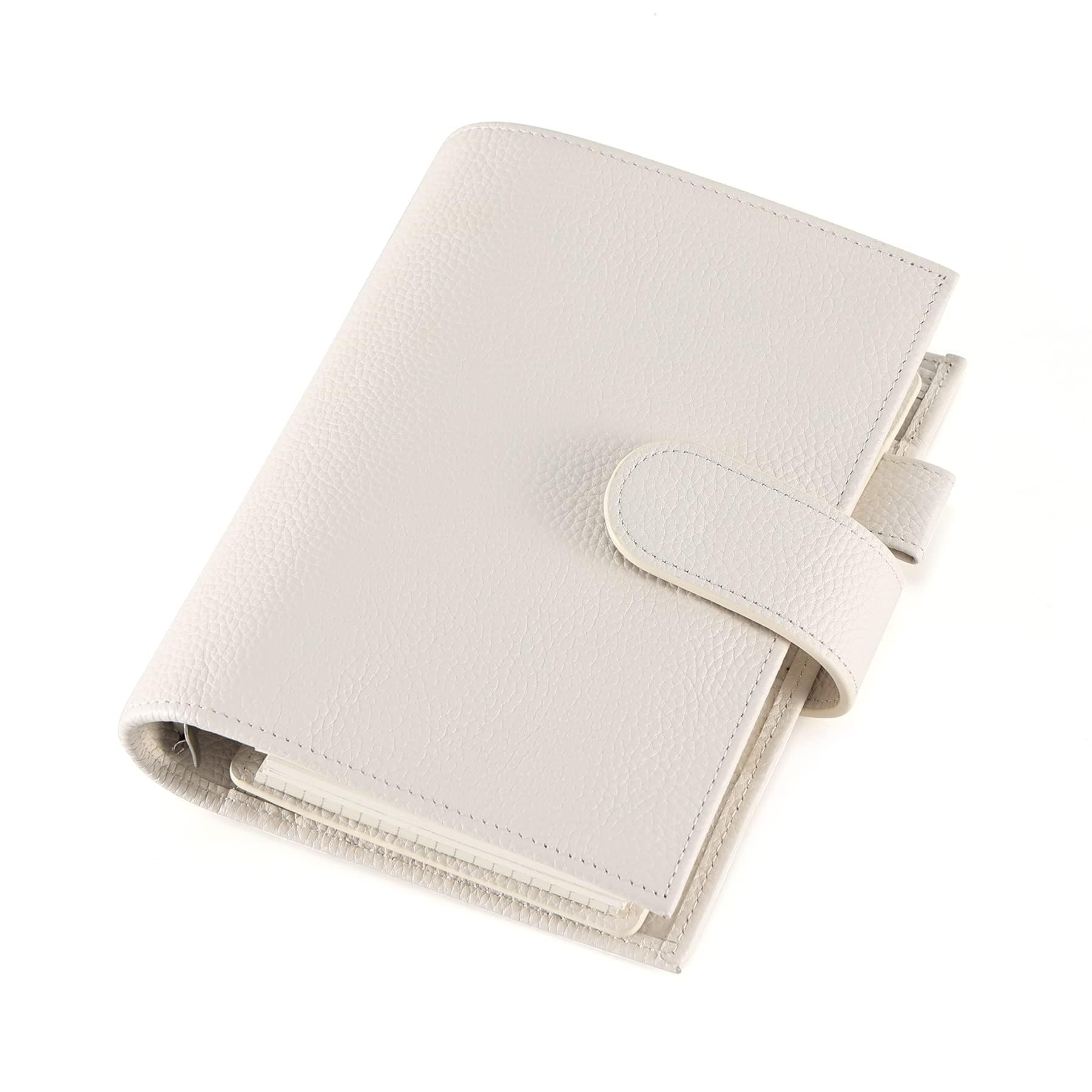 Personal Rings Planner Full Grain Leather Binder Organizer with 30 MM Rings Notebook Diary Journal