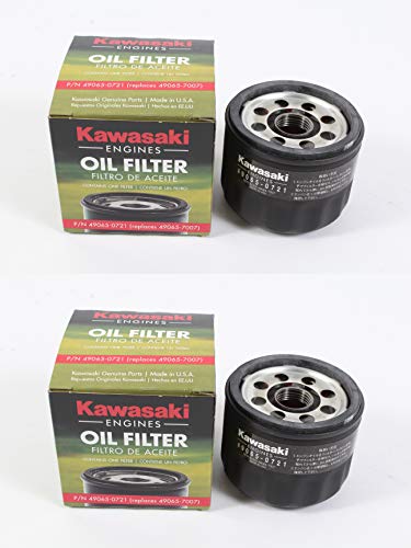 Kawasaki 49065-0721 Oil Filter Replaces 49065-7007 (2 Pack)