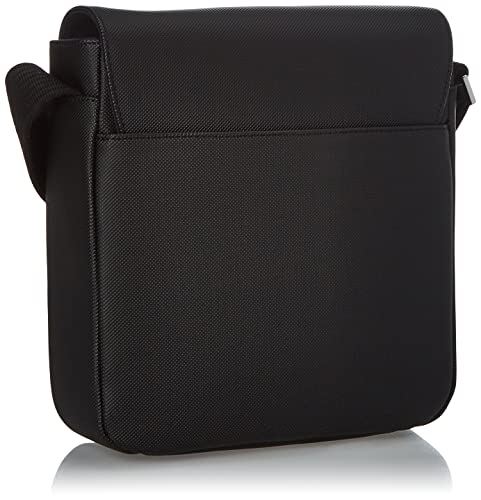 Lacoste Mens Small Classic Slim Vertical Camera Bag, Black, One Size