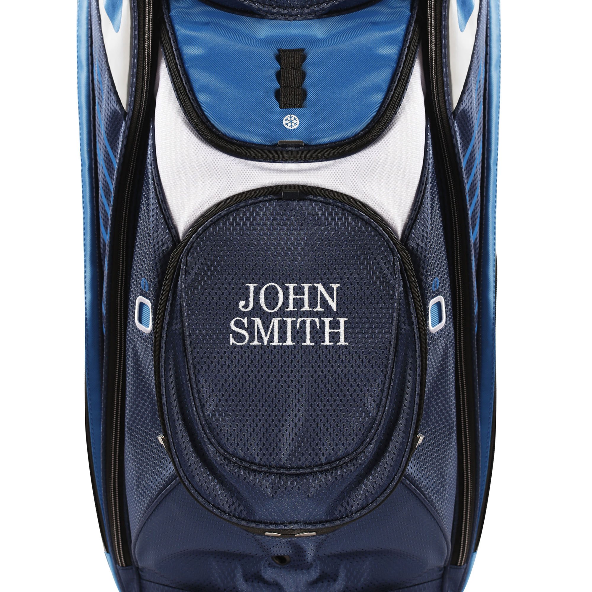 Izzo Golf Gemini Cart Golf Bag with Magnetic Ball Pockets, Red/Black