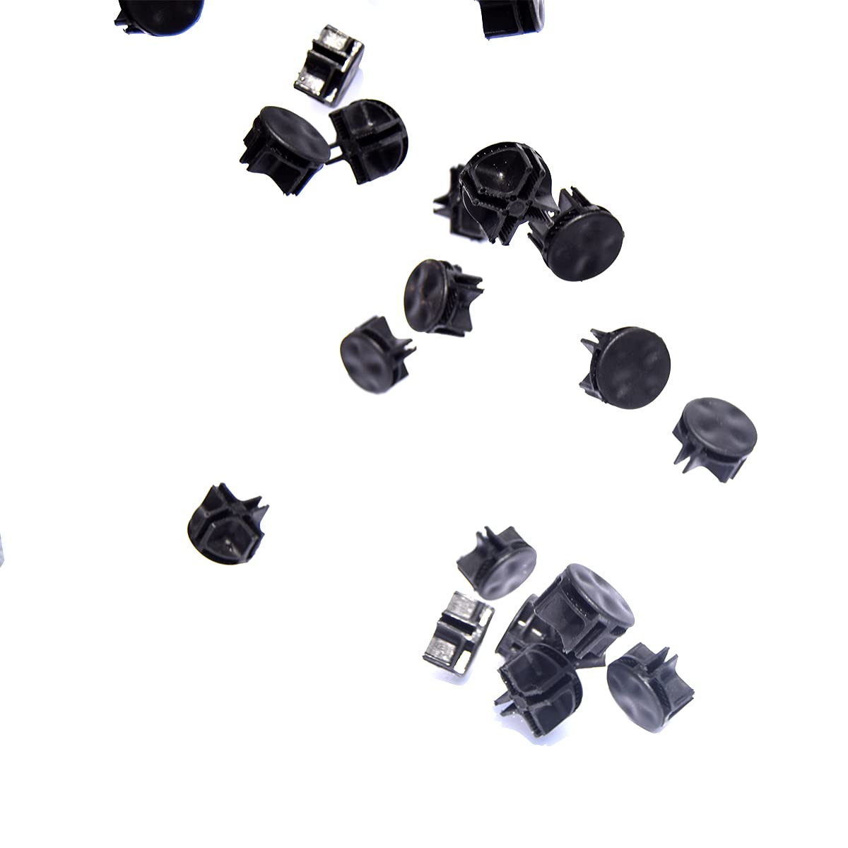 LIOOBO 20pcs Wire Cube Plastic connectors for Modular Organizer Closet and Wire Grid Cube Storage Shelving (Black)