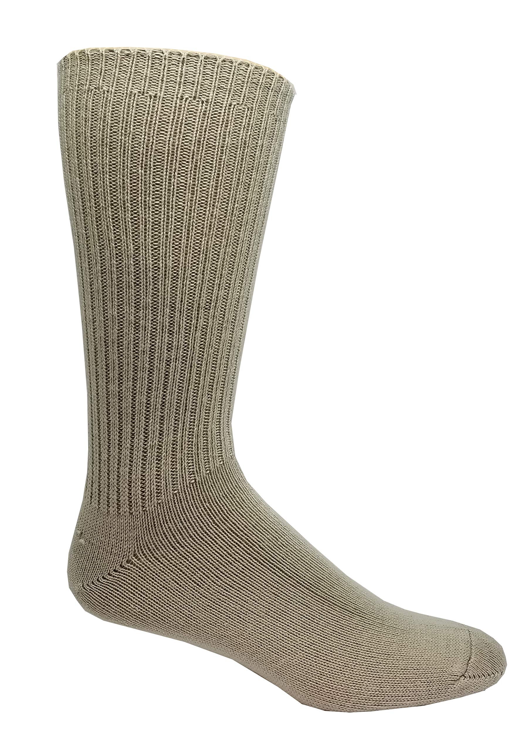 J.B. Field’s 96% Merino Wool Breathable Wrinkle Resistant Non-binding Casual Sock, 3 Pack (Medium (5-9 Shoe), Natural)