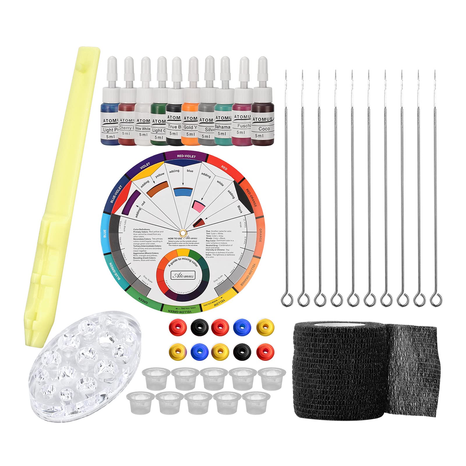 Stick Tattoo Needles Supply Tattoo 50ML Tattooing And Tool Set DIY Hand Tattoo accessories Body Piercing Kit Tattoo Supplies