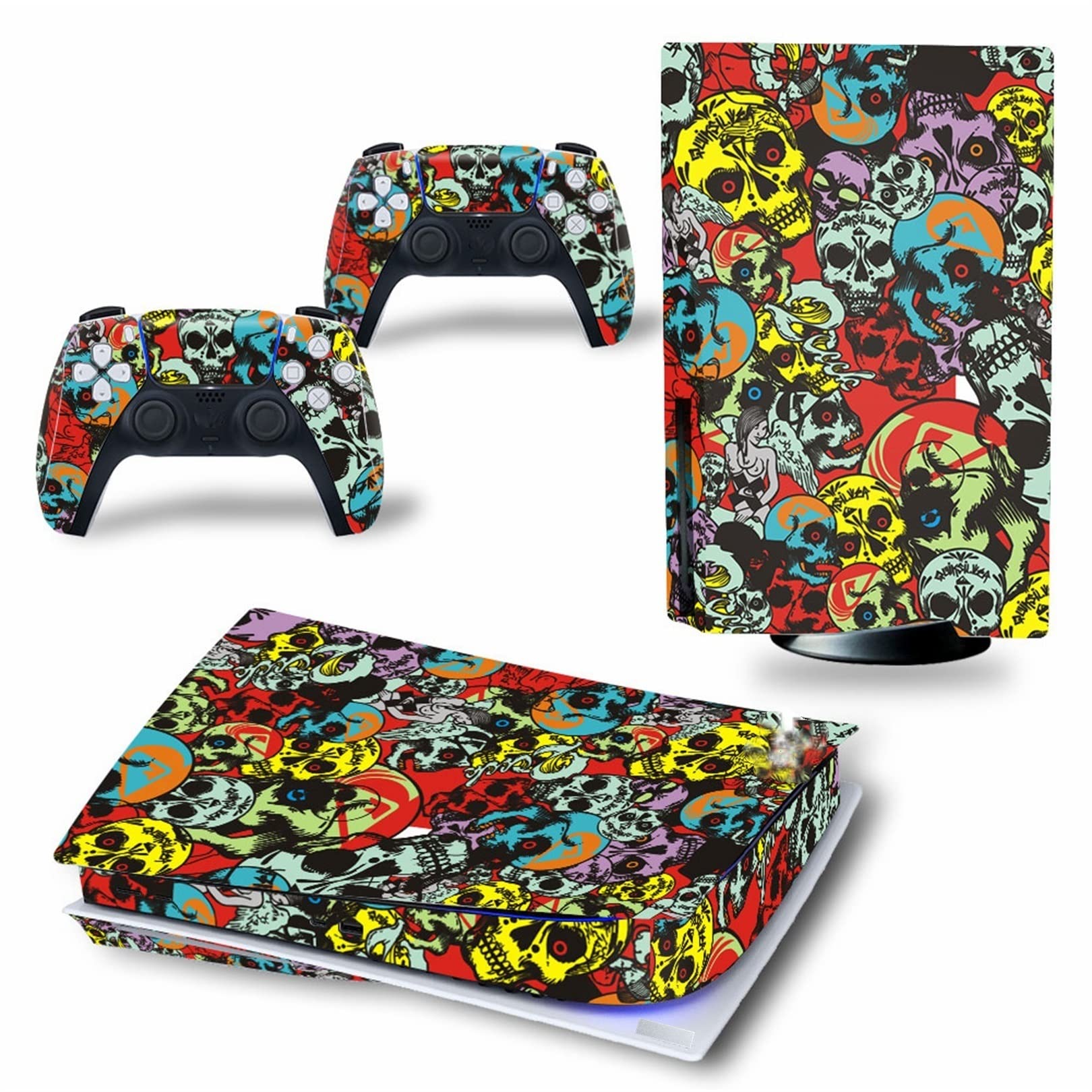 Top factory BUCEN for PS5 Skin Disc Edition & Digital Edition Console and Controller Vinyl Cover Skins Wraps Scratch Resistant, Compatible with for PS5 179705 Anti Scratch (Size : Digital Edition)