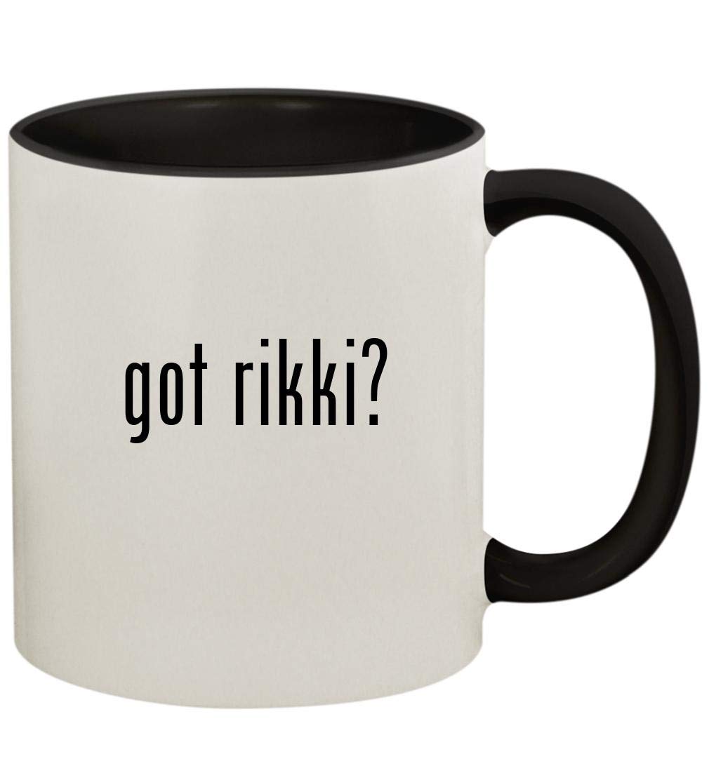 Knick Knack Gifts B04Y20D01W084053M04T39C02S16C-US - 11oz Ceramic Colored Handle and Inside Coffee Mug Cup, Black