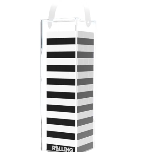 Ready Covers Lucite Acrylic Tumbling Tower Game (Black/White)