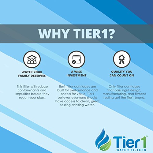 Tier1 1 Micron 20 Inch x 2.5 Inch | Carbon and Polyphosphate Whole House Water Softening Filter Replacement Cartridge, Home Water Filter