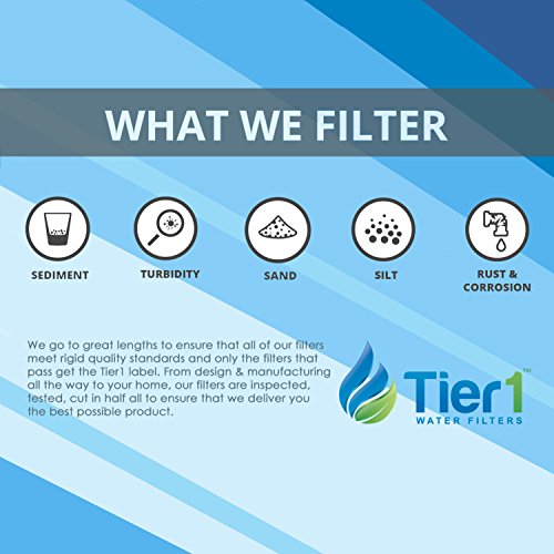 Tier1 20 Micron 10 Inch x 4.5 Inch | Polypropylene String Wound Whole House Sediment Water Filter Replacement Cartridge | Compatible with SWC-45-1020, Home Water Filter