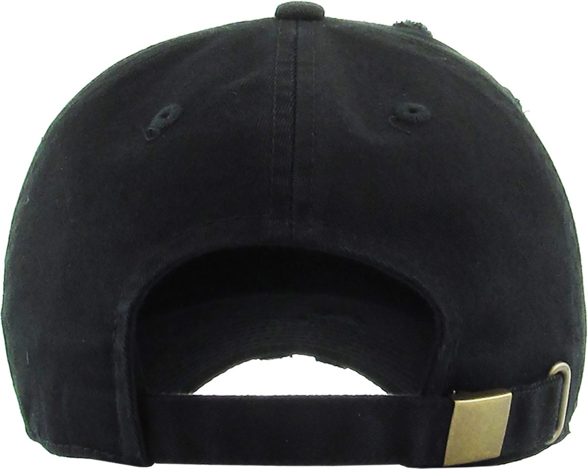 KBSV-029 BLK Black History Month Fist Black Power Fight Vintage Distressed Baseball Cap