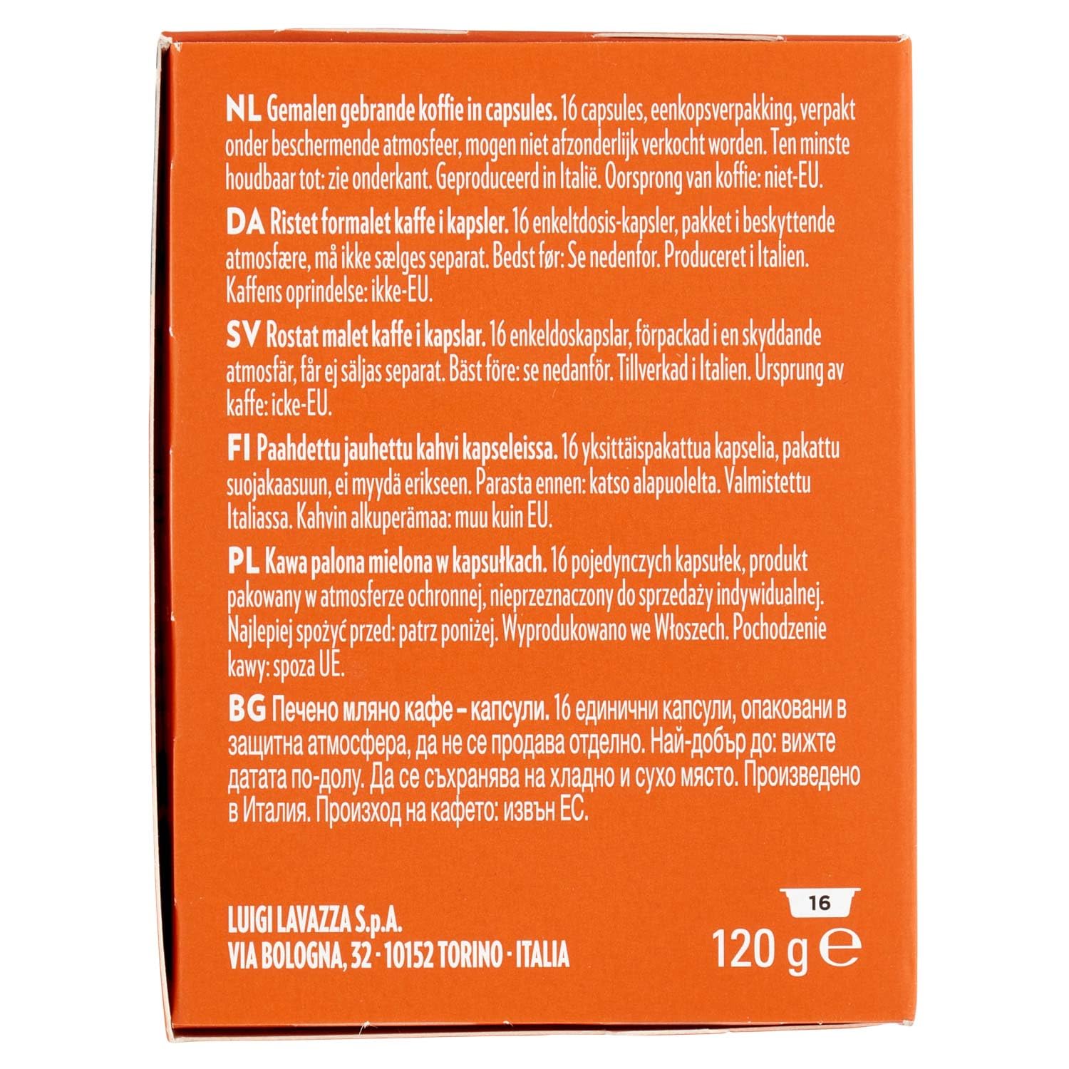 Lavazza A Modo Mio Deliziosamente, 16 Capsules