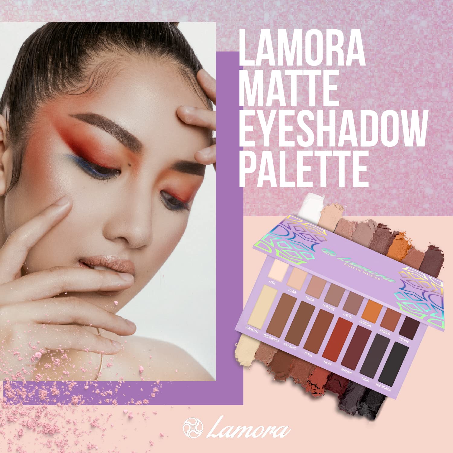 Lamora Nude Eyeshadow Palettes (Matte + Bronze Gold)