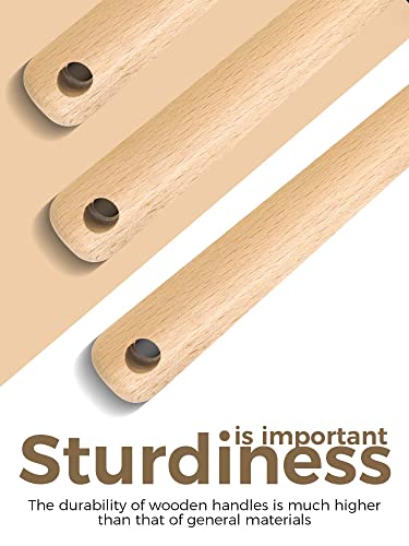 Ueemph Hoof Picks for Horses,Wooden Handle Hoof Pick with Brush,Sturdy and Durable,Excellent Texture, (1 Pieces)