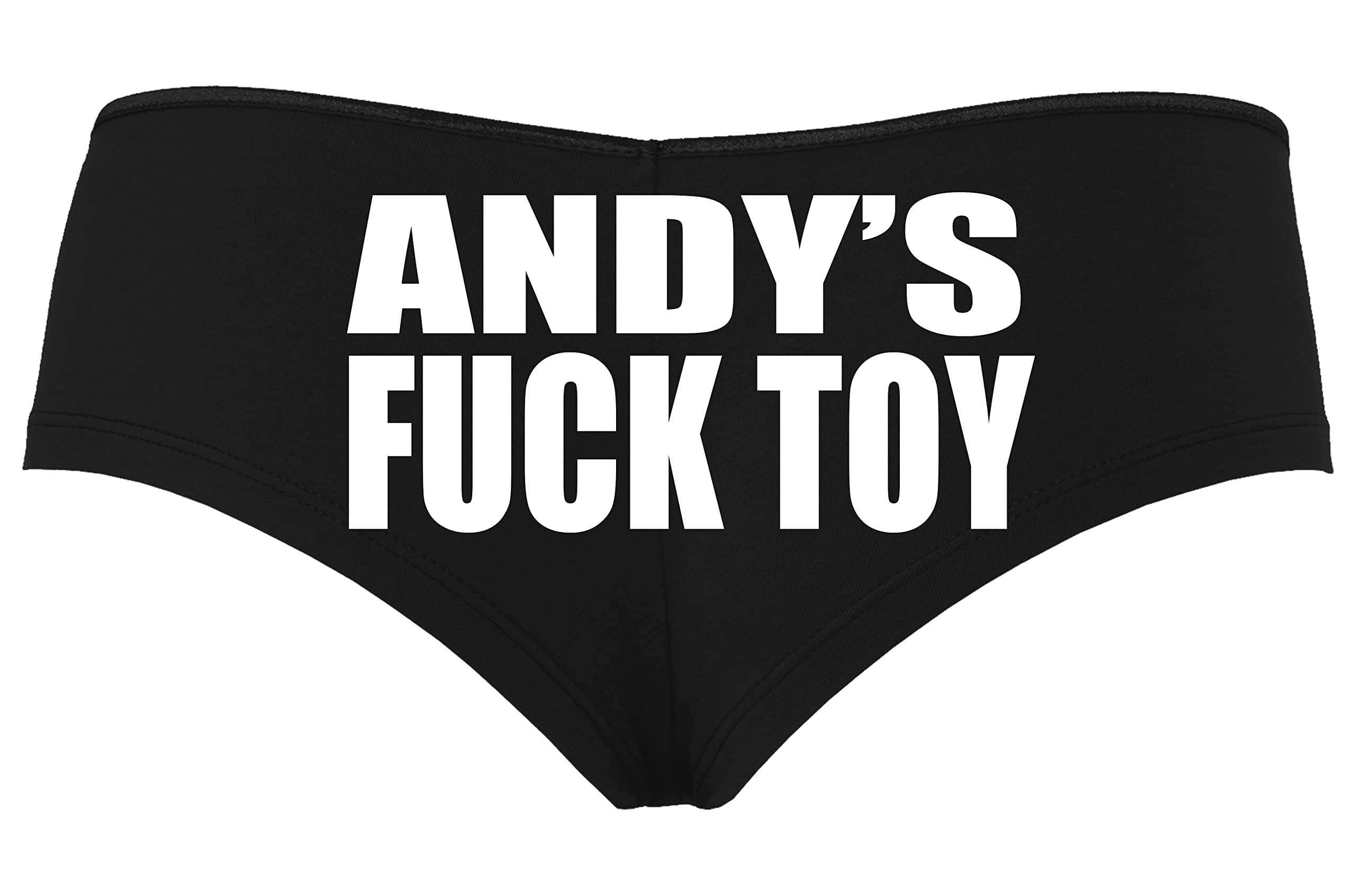 Knaughty Knickers Personalized Fuck Toy Cheeky Panties - Owned Submissive Slave Sexy Boyshort bdsm ddlg cgl (as1, alpha, l, regular, regular) Black