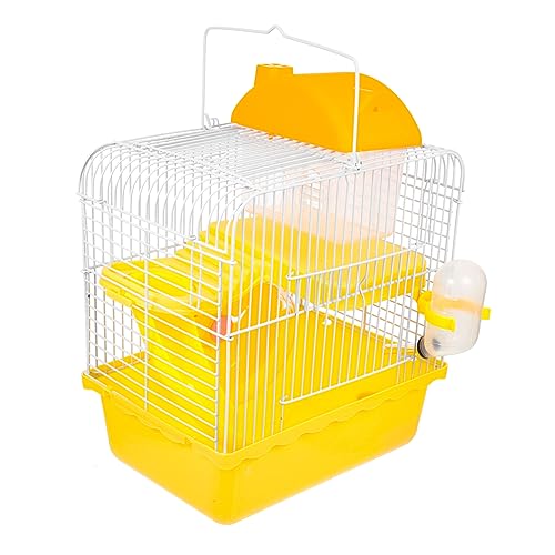 VOSAREA Hamster Cage Turtle Accessories Travel Guinea Pig Cage Accessories Rat Cage Chinchilla Cage Accessories Hamster Hideout Plastic Orange Guinea Pig House Rat House Rat Hut