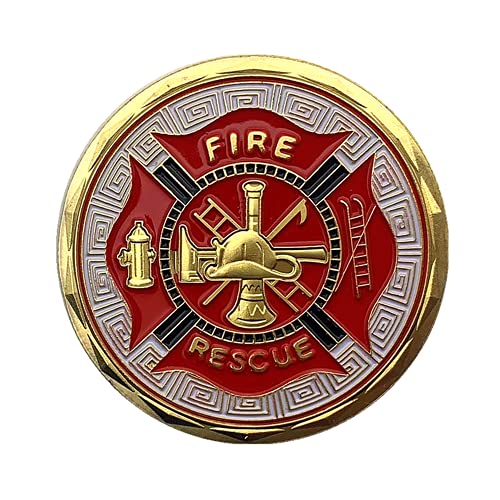 Saint Florian Patron of Firefighter Challenge Coin Gift for Fireman