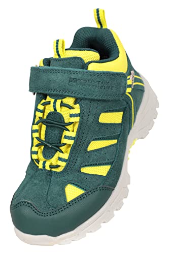 Mountain Warehouse Drift Junior Kids Hiking Boots - Waterproof Shoes Dark Green Kids Shoe Size 13 US