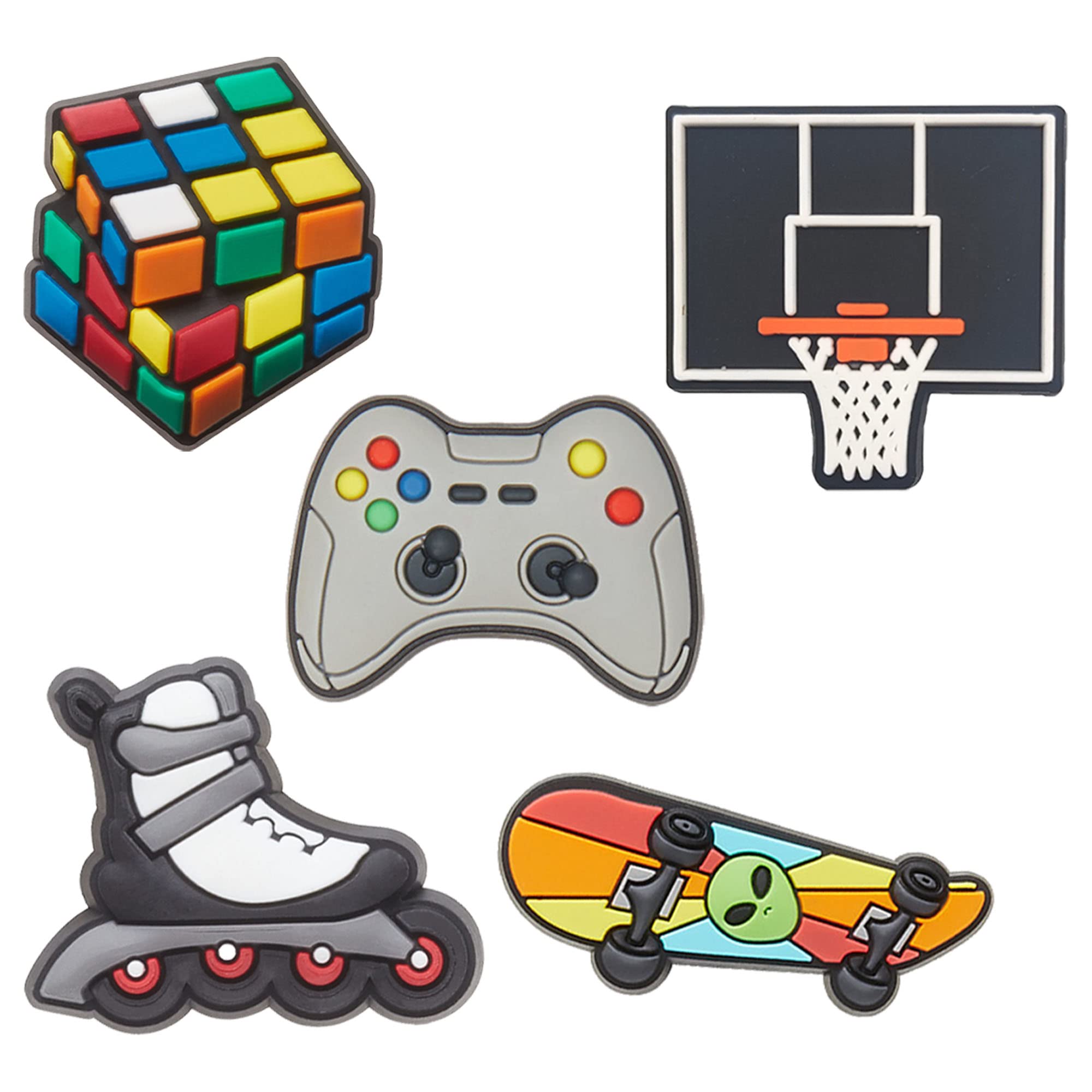 JunxinGYL 25Pcs Shoe Charms for Boys Shoe Decorations Football Basketball Baseball with Buttons for Clog Sandals Birthday Party Gift