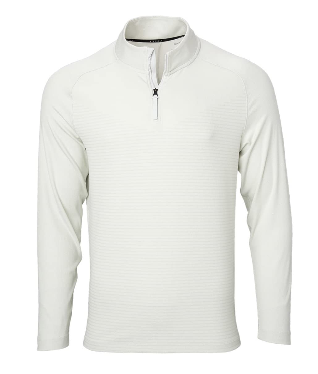 Nike Dri-FIT ADV Vapor Men's Quarter-Zip Golf Top Sweatshirt (as1, Alpha, l, Regular, Regular, White/Photon Dust/Black)