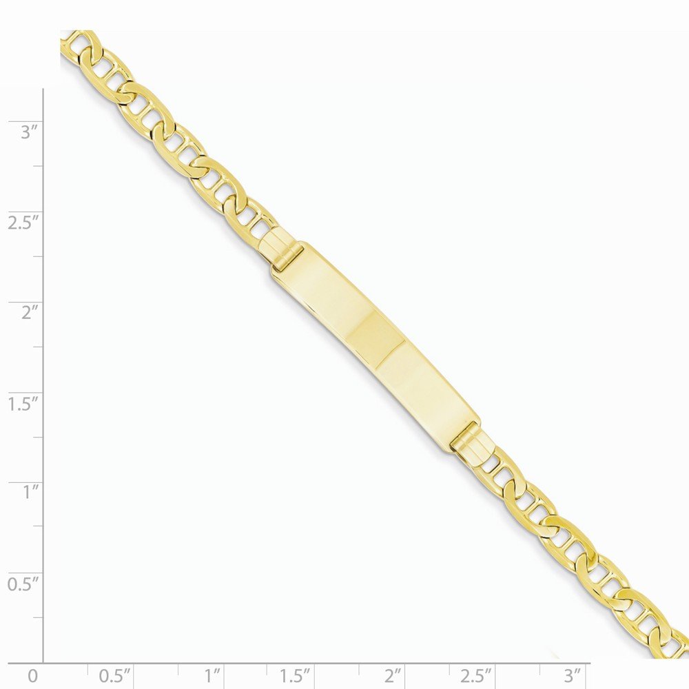 Jewels By Lux 14K Yellow Gold Anchor ID Bracelet