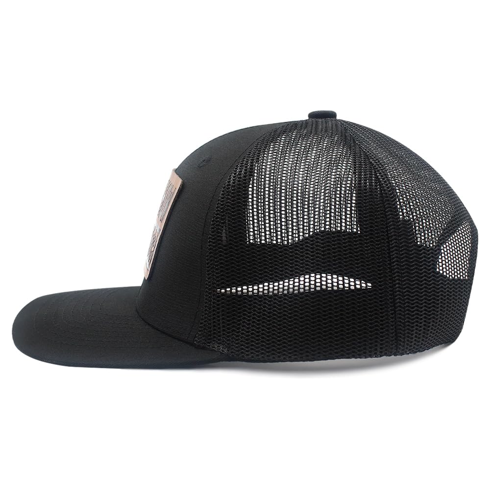 Shit Show Supervisor Leather Patch Hat Baseball Cap Trucker Hats Stylish Unisex Hats for Women Men (US, Alpha, One Size, Gray Black)