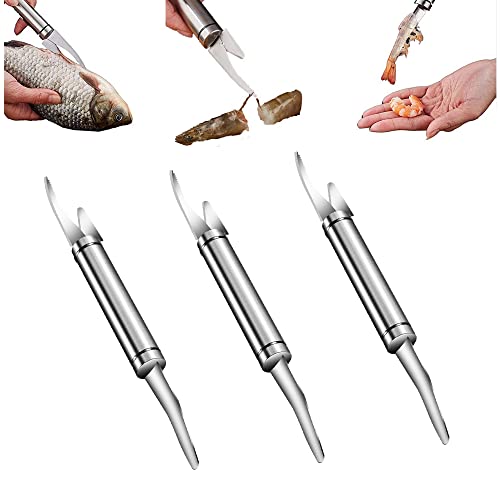 Shtain 5 in 1 Multifunctional Shrimp Line Fish Maw Knife - Multifunction Fish Scaler Remover,Multipurpose Shrimp Line Knife,Shrimp Deveiner Tool (3pcs) (001)