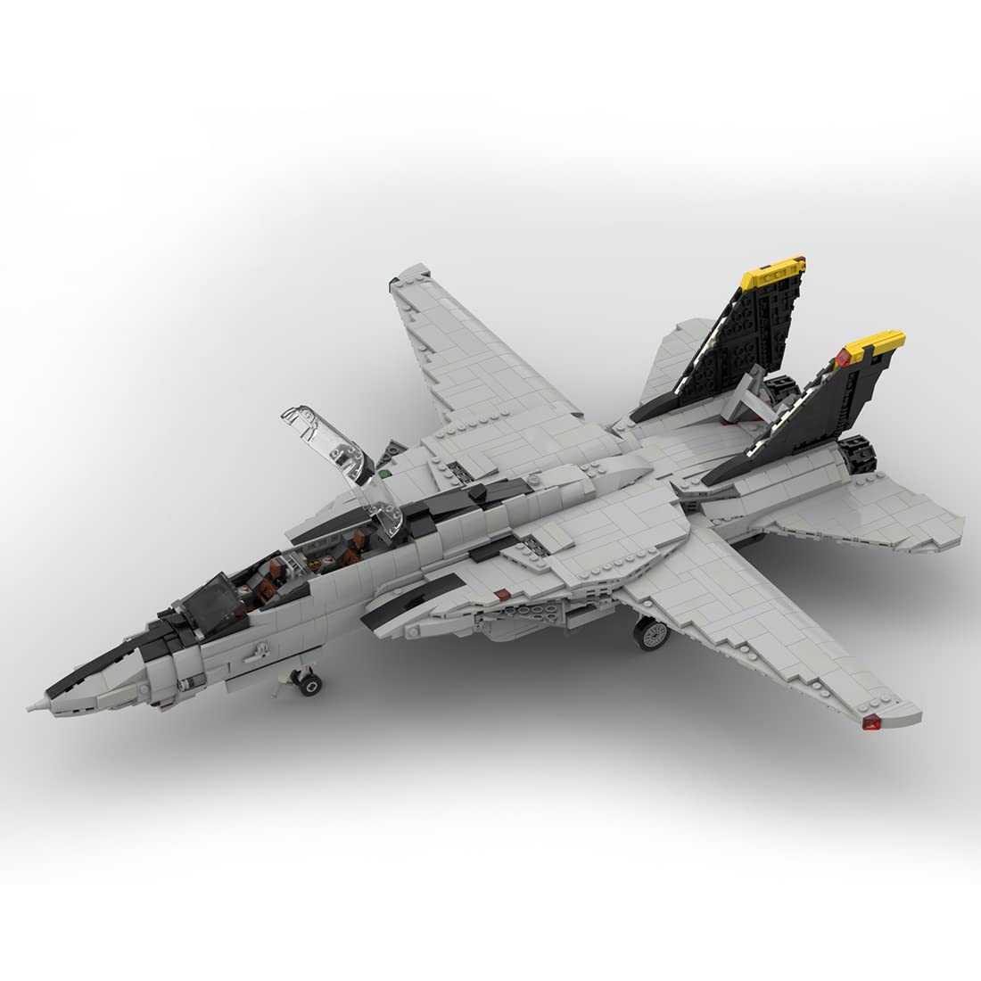 Topoo Military Fighter Aircraft Building Kit, Airplane Building Set WW2 Armored Battle Bricks Compatible with Lego Technic, 2011 Pcs, MOC-82377