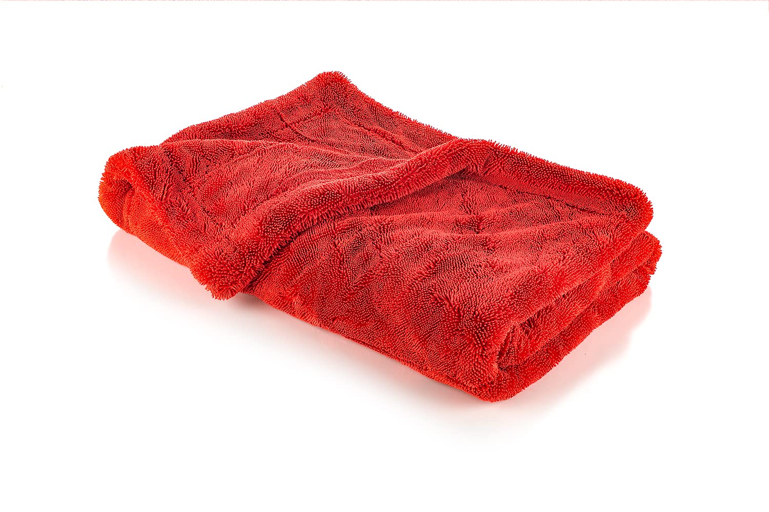 The Rag Company - The 1500 - Heavy Duty Microfiber Drying Towel; Perfect for Trucks, Commercial Vehicles, RVs, Boats, and More; Premium 70/30 Blend Twist Loop Design, 1500gsm, 30in x 30in, Red