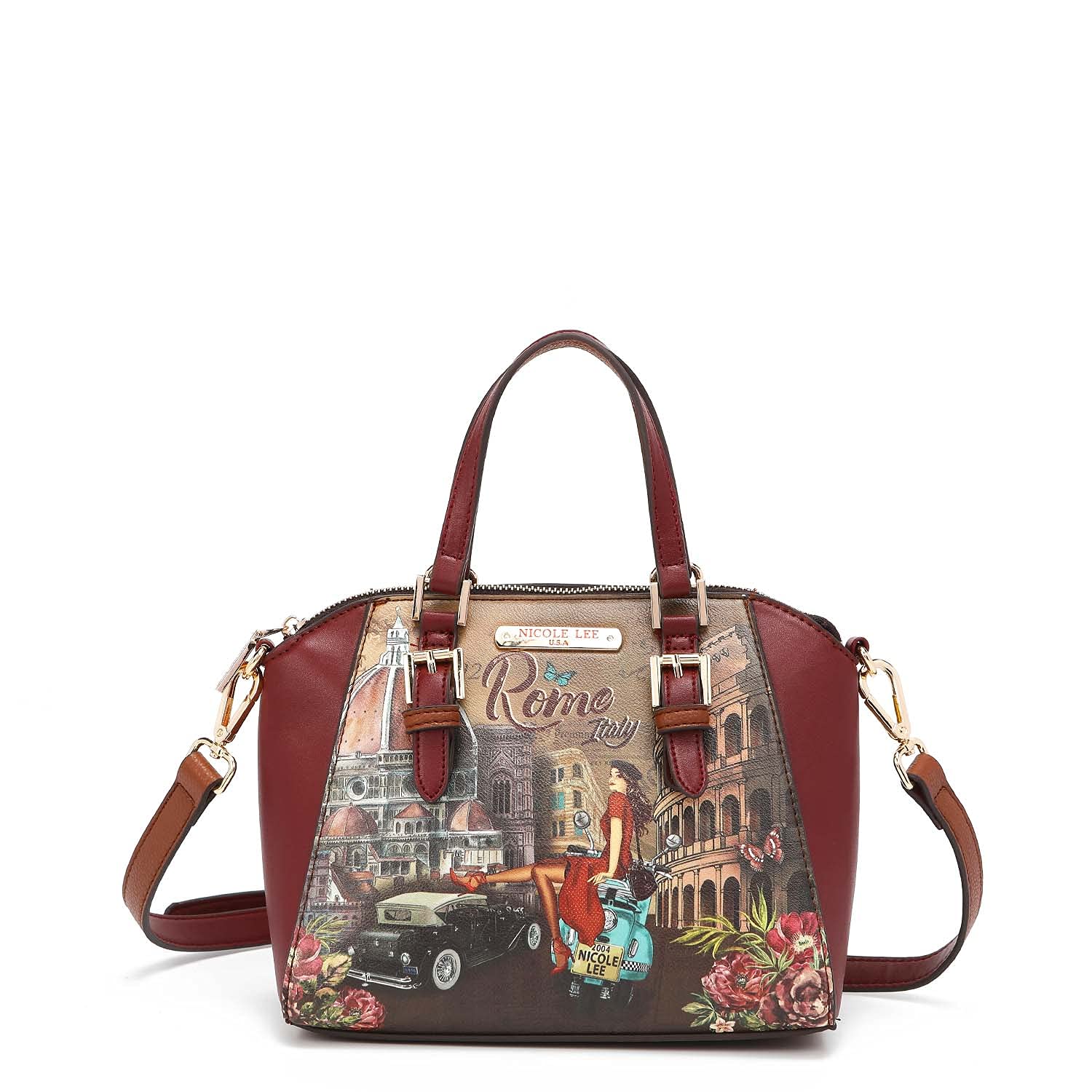 Nicole Lee Memory of Rome 3 Piece Set (Shopper, Mini Satchel, Pouch)