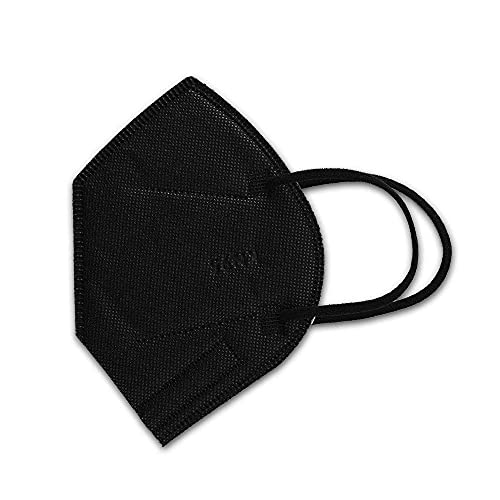 SUNCOO Protective KN95 Face Mask - 20 Pack, 5 Layers Cup Dust Filter Cover Against PM2.5 Dust, Smoke and Haze-Proof, Designed for Men, Women, Essential Workers - Black