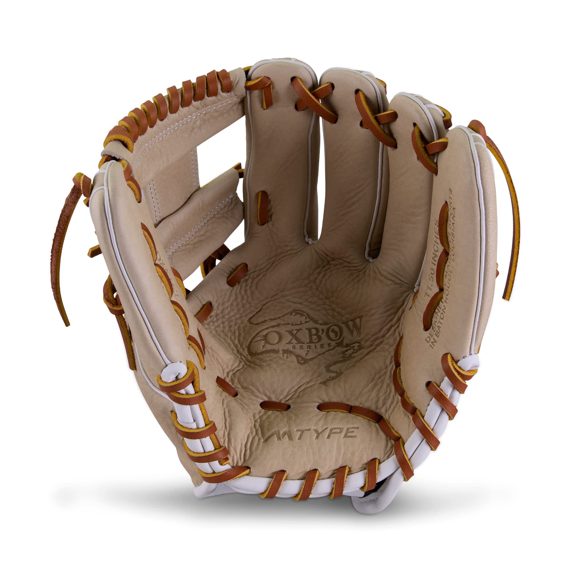 Marucci boys Right Hand Thrower Baseball Glove, CAMEL, 11.5 inches US