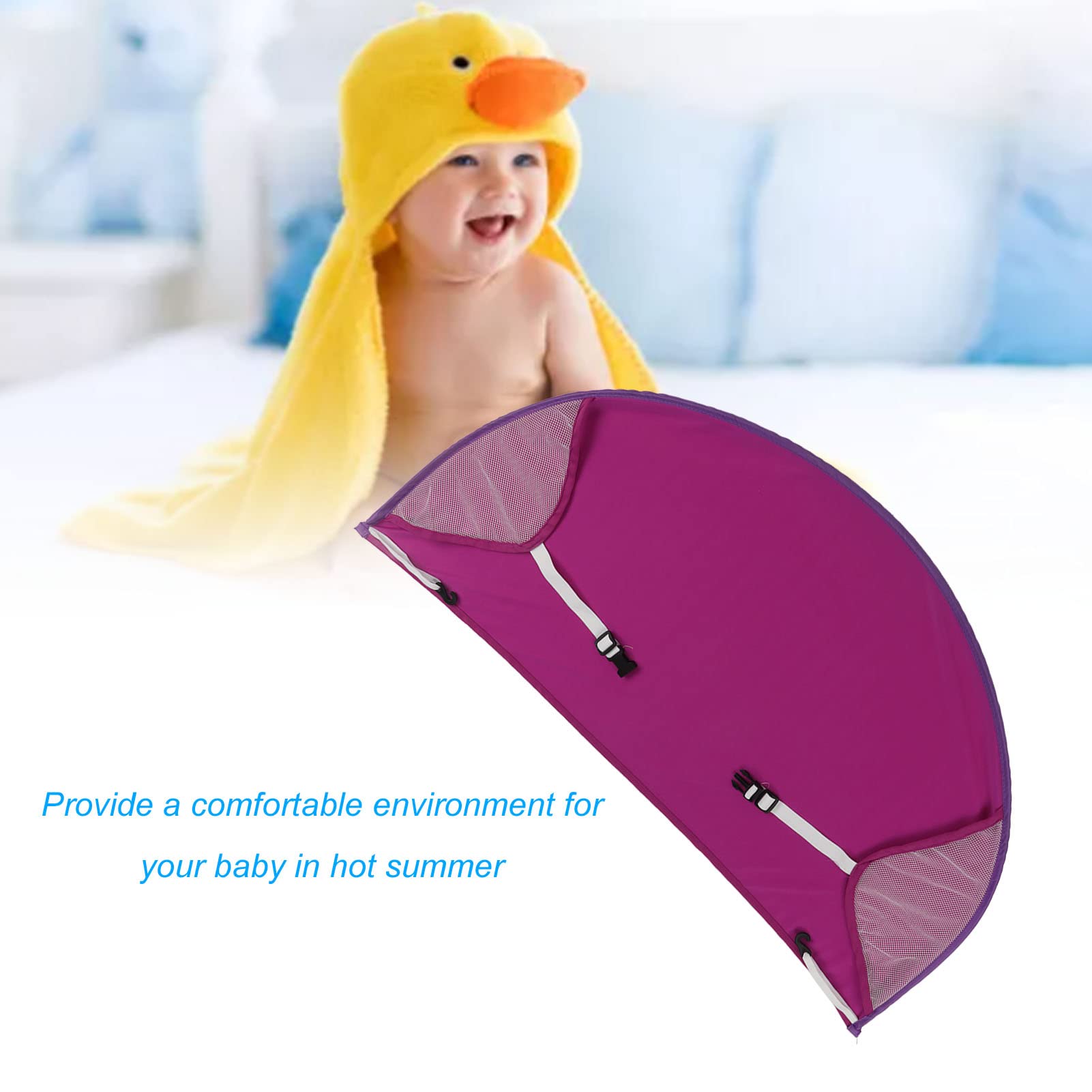Stroller Sun Shade, AntiUV Windproof Waterproof Stroller Sunshade Extender for Baby Cart