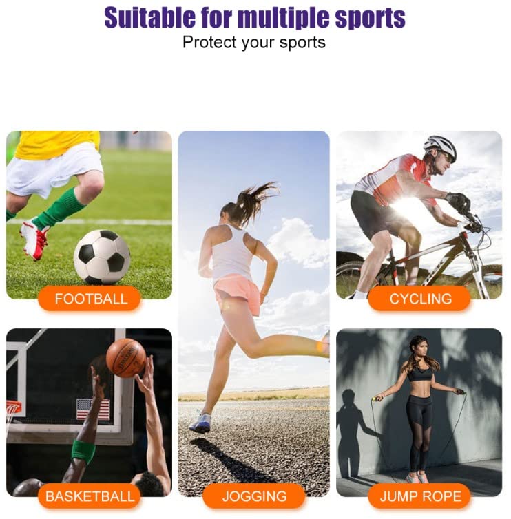 LUXXII (2 Count Elastic Ankle Brace Support Compression Wrap Movement Protection Ankle Sport Fitness Guard Band