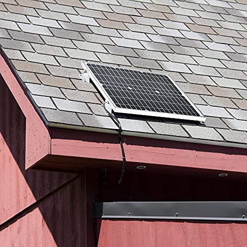 SUNER POWER 12V Waterproof Solar Battery Trickle Charger & Maintainer - 20 Watts Solar Panel Built-in Intelligent MPPT Solar Charge Controller + Upgraded Z-Brackets + SAE Connection Cable Kits