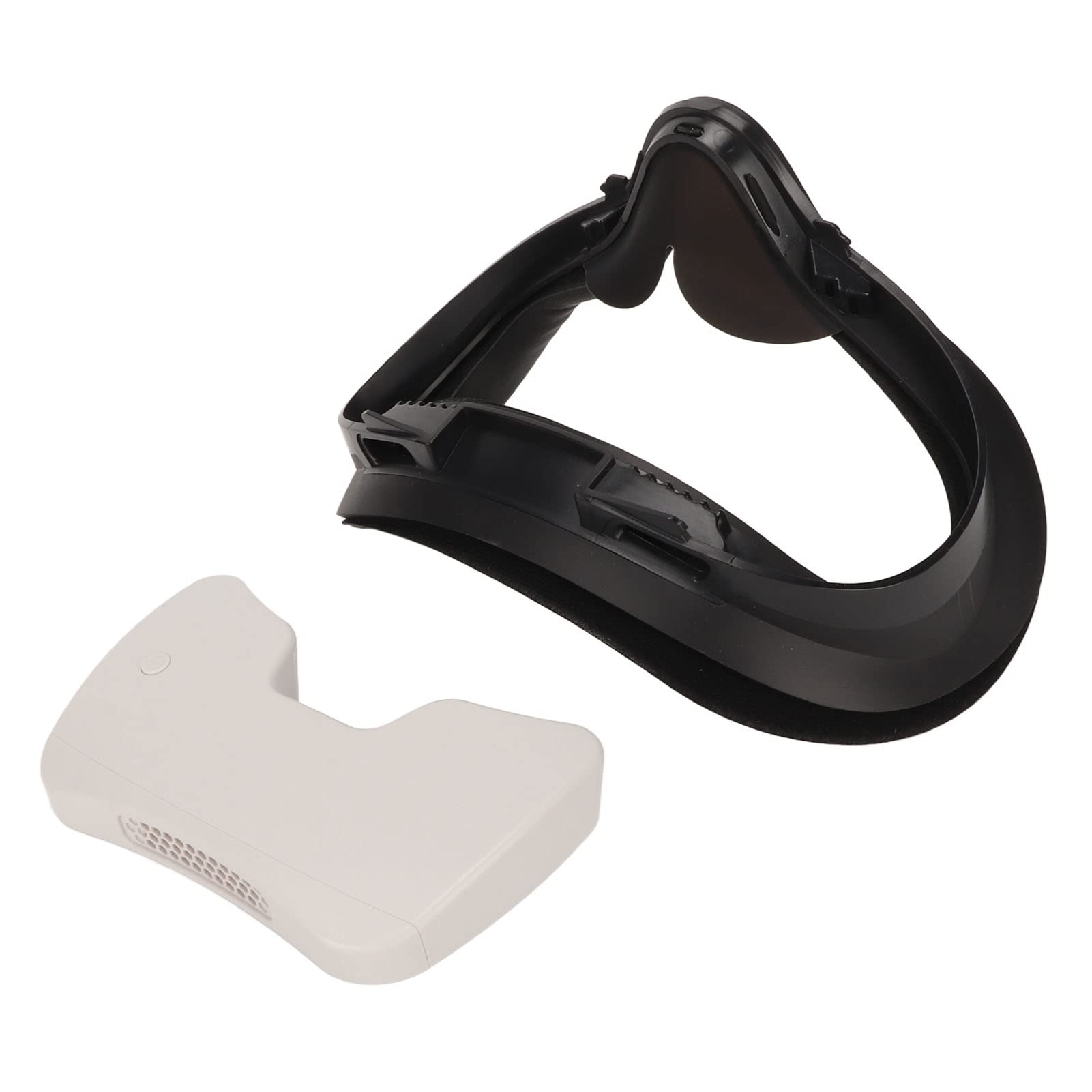 Replace Silicone Face Pad, Type C Interface Active Ventilation System Active Air Circulation Facial Interface for Quest 2 (PU Leather)