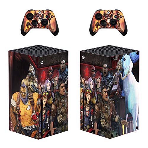 KAJAL MANI X-box-One-Series X Skin Set Challenger Men HD Printing Faceplate Protective for Console, Controller Skin Decal