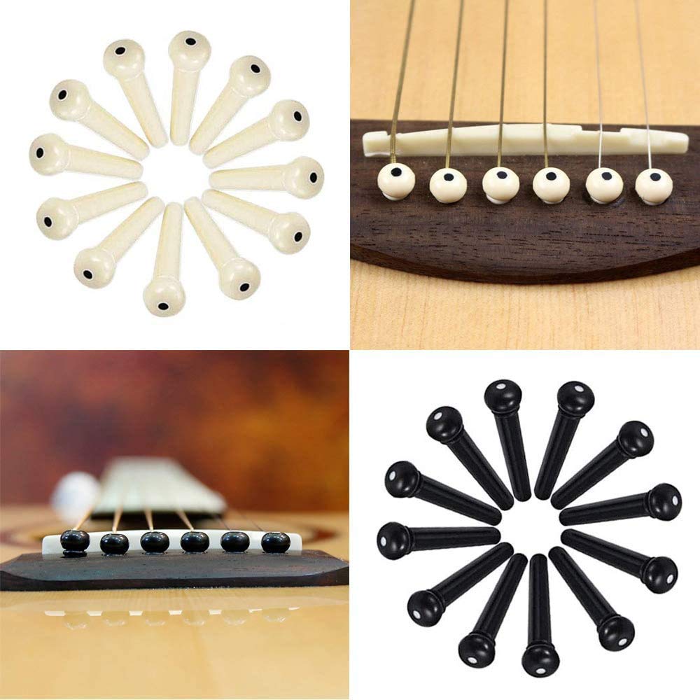 MIHOOE Guitar Accessories Kit with Guitar Tuner,Guitar Capo,3-in-1 Rering Tool,Pick Holder,Guitar Picks,Finger Protectors,Thumb Finger Picks, Guiter Bridge Pins,Guitar Nuts,Guitar Saddles