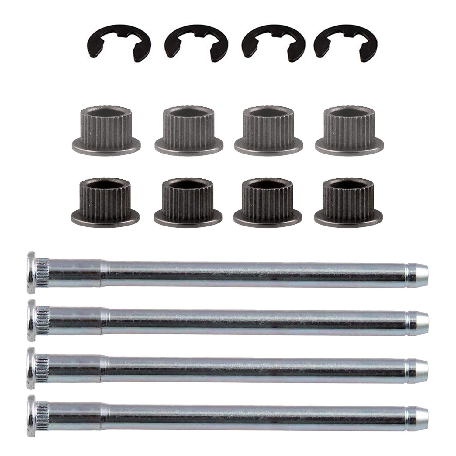 LEDAUT Compatible With Door Hinge Roller Pin Door Hinge Pin and Bushing Repair Kits (4 pins 2 Door) LEDAUT Replacement for Chevy GMC Fullsize Truck SUV 1988-2002