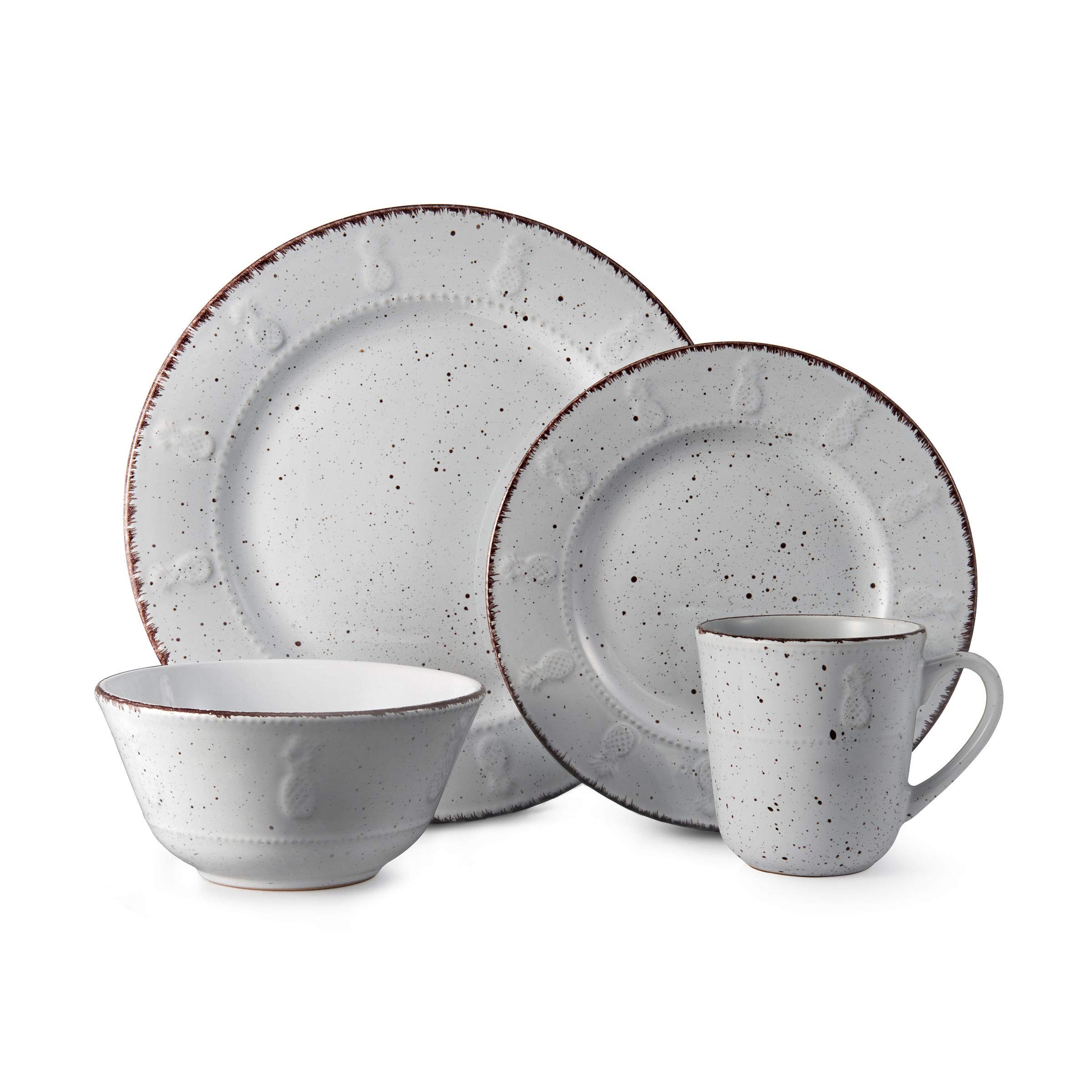 Pfaltzgraff Pineapple 16 Piece Dinnerware Set, Service For 4