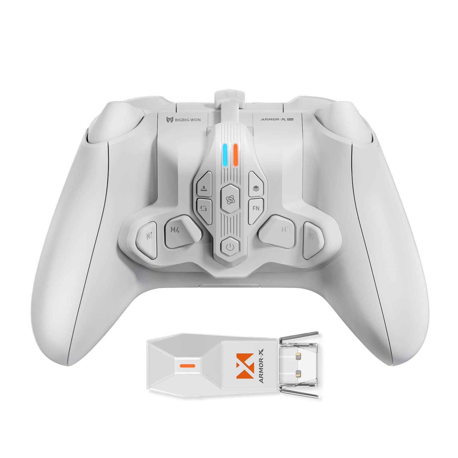 ROTOMOON Armor-X Pro Upgrade Wireless Back Button Controller Paddle with 1300mA Battery for Xbox Series S/X Accessories, Support Somatosensory with Multi-Platform Adapter (Black)