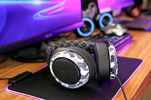 WC Freeze HS60 - Cooling Gel Replacement Earpads for Corsair HS50, HS60, HS70 & More by Wicked Cushions - Boost Comfort, Durability, Thickness & Sound Isolation for Epic Gaming Sessions | Black