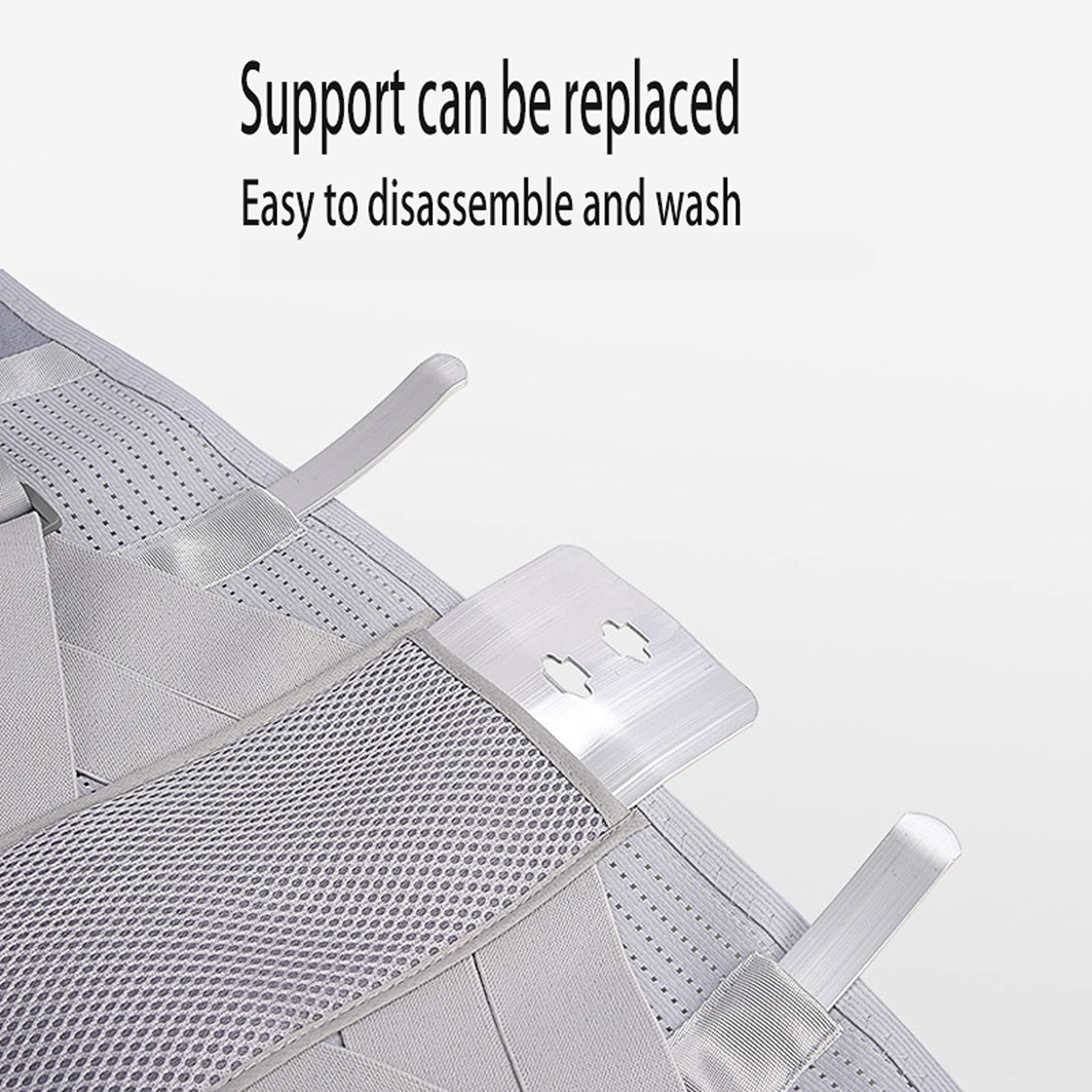 Lumbar Support Belt Lower Back Support Brace with Detachable Metal Spring Strips for Pain Relief Injury Prevention Scoliosis Herniated Disc,XL